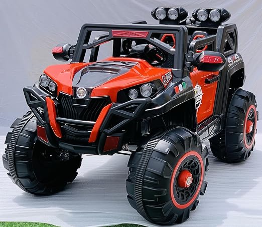 2188 Battery Ride On Jeep 4x4 Big Size Wheels for Kids Sardar Ji Toys